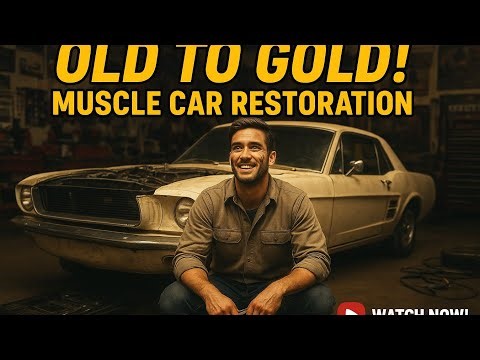 From Rust to Glory! Full Muscle Car Restoration | Old to Gold Transformation 🔧