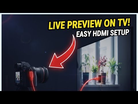 How to Connect Camera to TV for Live View (HDMI, Wireless, and AV Setup Guide)