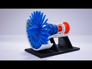 3D Printing Timelapse - General Electric Jet Engine Model