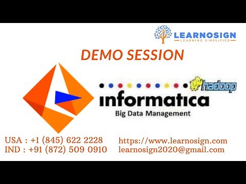 Informatica BDM Training Demo | Informatica BDM Tutorial | Online Training on Informatica BDM