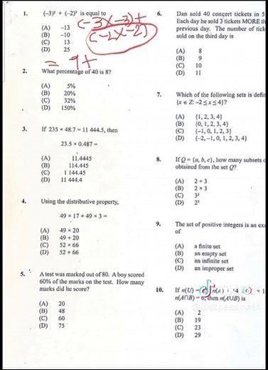 CSEC MATH MCQ JUNE 2021 #csecpastpapers #csecmathtutor #mathematics #csecmath