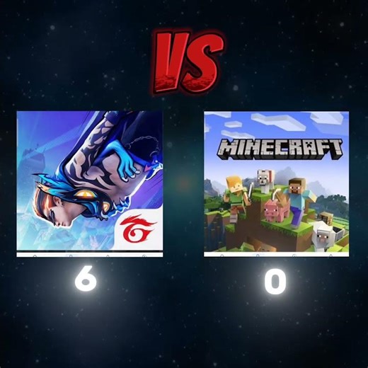 free fire VS Minecraft #gaming