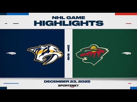 NHL Highlights | Predators vs. Wild - December 23, 2025