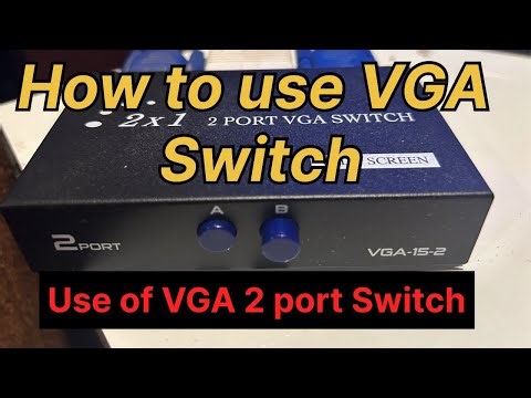 How to use VGA switch👍 || Use of 2 port VGA switch 🔥