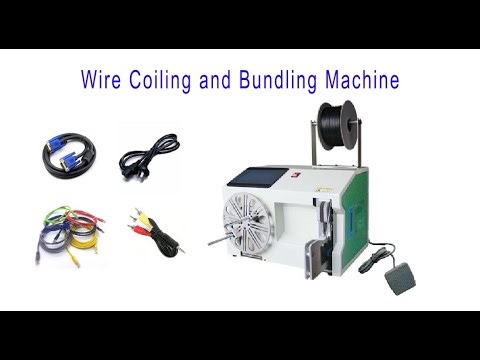 The Wire Coiling Machine Bundles Wires Like Magic!