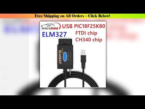 ELM327 25K80 V15 USB PIC18F25K80 FTDI PIC18F25K80 CH340 For Ford FORScan Switch OBD Scanner Car Dia
