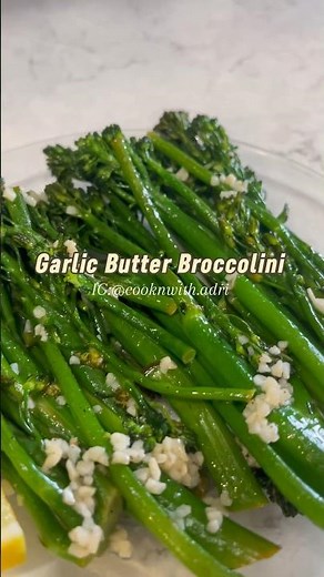 Garlic butter broccolini