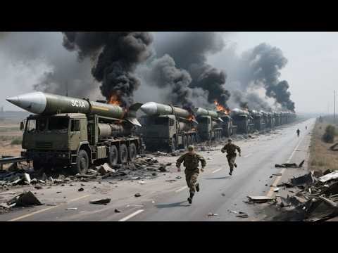 Today! A convoy carrying 8,000 US missiles was destroyed by Russian forces