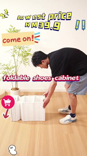 This shoe rack features a foldable design that can be easily opened with a pull, and it is dustproof and moisture-proof.#ShoeOrganizer #ShoeRack #Shoes #ShoeBox #FoldableShoeRack #AcrylicShoeBox #HomeDecor