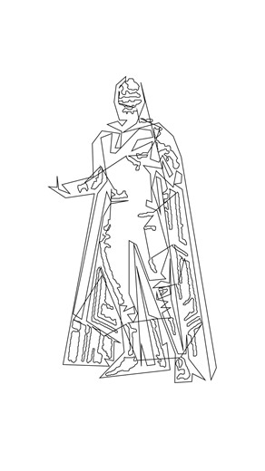 She needs him. #onelinedrawing #vision #avengers #mcu #lineart