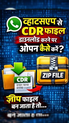 WhatsApp se CDR file download karne per zip file Ban jata Hai Kya Karen