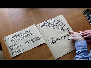 KS5 - Integrating using Partial Fractions