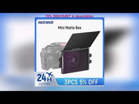 A must-have product! NEEWER Mini Matte Box with 4"x5.65" Filter Tray Carbon Fiber Flag for Mirrorl