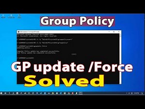 GPUpdate: Force Update Group Policy Settings in Windows 10 Manually.