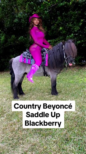 Beyoncé ‘s new country song Texas Hold’em inspired this mini horse tack up! This is Blackberry, my blue roan stallion. Usually we don’t let anyone ride the mini horses, but we are going to make an exception for Beyonce. So watch me saddle up western, this is Blackberry’s first “saddle up with me” video. #minihorse #saddleup #blueroans