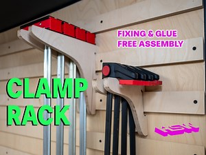 CNC Clamp Rack Set French Cleat Files Download Parametric Design Configurable to Fit Your Setup Fusion 360 Step Ai Eps Dxf Svg File Formats - Etsy