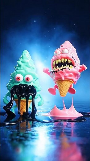 Loop Animation Ice Cream Fight 🍦🥊 || #loop #shorts #shortsfeed