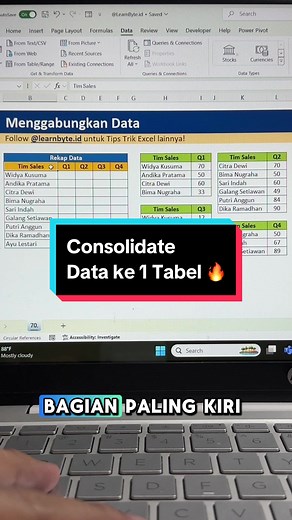 Consolidate Data ke 1 Tabel 🔥