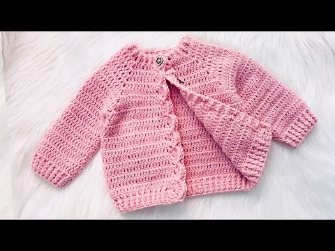 How to Knit a Baby Cardigan Sweater: Easy Crochet Pattern for Beginners