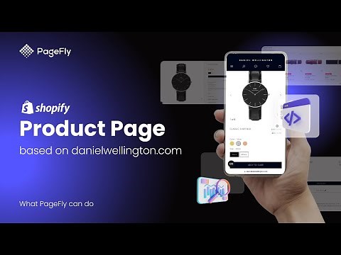 Shopify Product page example built by PageFly | PageFly Shopify Tutorial (Legacy Editor)