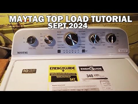 MAYTAG TOP LOAD WASHER DEMONSTRATION ( SEPT 2024 )