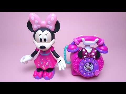 Disney Minnie Mouse Telephone Set Satisfying with Unboxing Toys Collection ASMR #971
