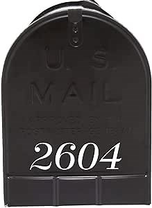 Amazon.com: 2 Sets of 2.5" Custom Mailbox Numbers - Vinyl Die Cut Decals : Tools & Home Improvement