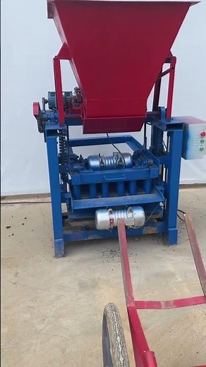 single phase manual concrete block #machine small scale cement brick making machine with conveyor
