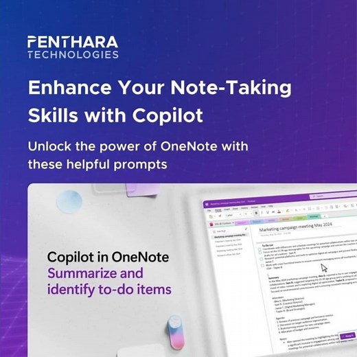 Copilot prompts in OneNote!