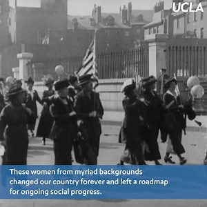 10K views · 409 reactions | 100 years ago today the 19th Amendment was formally adopted into the U.S. Constitution. The amendment was the culmination of more than 70 years of struggle by woman suffragists. Today we celebrate the unwavering determination of those who fought for the vote. Happy #WomensEqualityDay! | UCLA | Facebook