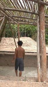 19K views · 873 reactions | 105 Days Building an Amazing Underground Mud Hut with a Grass Roof & Fire Pit in Swimming Pool | Primitive Unique Tool | Facebook