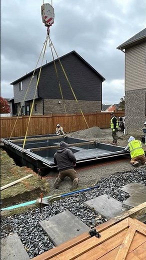 Installing Fiberglass Inground Pool to Backyard In Brownstown, MI
