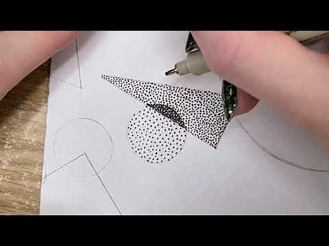 Stippling Drawing Using Overlapping Shapes