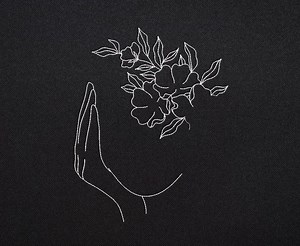 Face With Flowers Embroidery Design, Women Embroidery File, 5 Sizes, Instant Download - Etsy