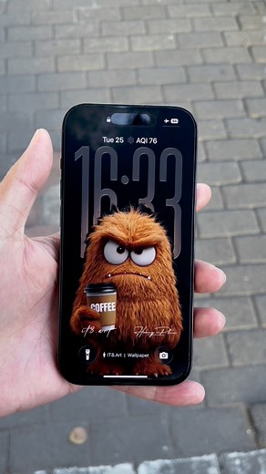 Best Lock Screen Setup? 🔥 Current mood status: 0% charged without coffee. 🔋 Grab this wallpaper to match your vibe. . 📥 Download Link in Bio #mood #iphone #art #design #reelsfacebook | Kj Wang