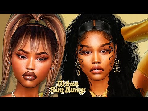 BEST URBAN BLACK GIRL SIM DUMP + CC Folder | Sims 4 Create a Sim