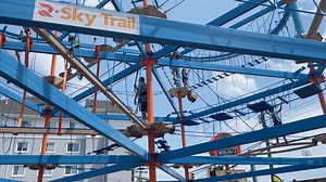 Have you seen Nick's Mini Golf new ropes course on 21st Street? Anyone over the height of 48"can join in the fun. Today could be a GREAT day to climb it! Buy your tickets at https://www.nicksminigolf.com | OceanCity.com