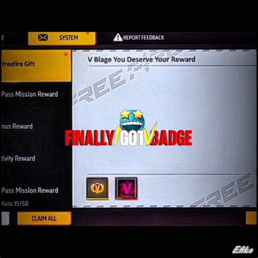 How To Get ''V'' In Free Fire 😱 #freefire