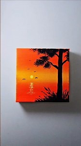 "The Beauty of Dusk" How to Draw a Sunset Landscape #drawing #shorts #paintingtutorial #art