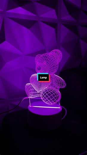 3D Bear Night Light Lamp #tiktokmademebuyit #lamp #lamps #nightlight #nightlamp