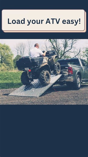 ATV loading ramp for your pickup #atv #atvlife #atvlifestyle