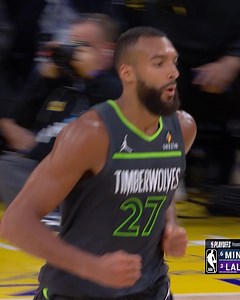 Rudy Gobery in wolves close-out Game 5 in LA ➡️ 27 PTS | 24 REB |12-15 FGM One of just FOUR players to drop 25 & 20 on 80.0 FG% in the playoffs! Rudy and the Timberwolves take on the Warriors in Game 1 of the West Semis tonight... 9:30pm/et on TNT! 📺 #NBAPlayoffs presented by Google | NBA