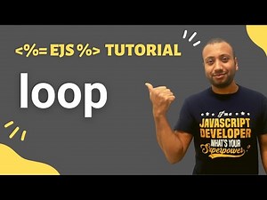 ejs bangla tutorial 4 : loop control statement - for loop