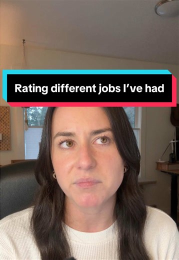Rating different jobs I’ve had 👩‍🎨👩‍💻👩🏻‍💼👩‍🏫💼 #JobTok #Server #Photographer #CareerTok #ratingjobsivehad