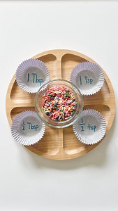Measuring Sprinkles 🧑‍🍳🍩 Practicing measuring teaspoons and tablespoons helps kids build math skills, develop hand-eye coordination, and understand real-life applications of measurement. Make it fun by measuring sprinkles! #measuringskills #mathforkids #handsonmath #practicallearning #cookingwithkids #lifeskillsforkids #earlymath #kitchenlearning #learningthroughplay #kidsinthekitchen #teaspoonfun #tablespoonpractice #homeschoolmath #preschoolmath #funlearning #stemkids #cookingandcounting #k