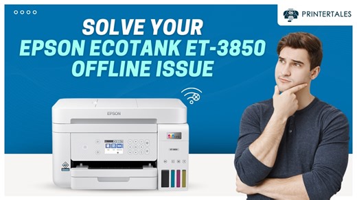 How to Fix Epson EcoTank ET-3850 Printer Offline Issue? | Printer Tales https://youtu.be/ts33fnBy5Q0 #epson #printer #fix #epsonprinter #offline #issue #printertales #printers #3dprinter #wirelessprinter #unitedstates #printerepson #wifiprinter #inkjetprinter #laserjetprinter #bluetoothprinte | Printer Tales