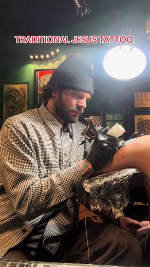 J man #traditionaltattoos #jesuschrist #fyp