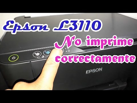 😊Impresora Epson L3110 no imprime correctamente sus colores