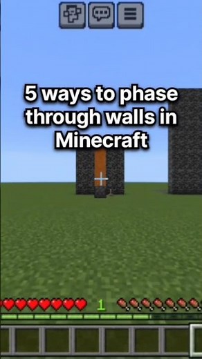 5 ways to phase through walls in vanilla minecraft #minecraft