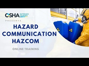 Get Your Hazard Communication Training and Certificate | OSHA Workplace Safety Course